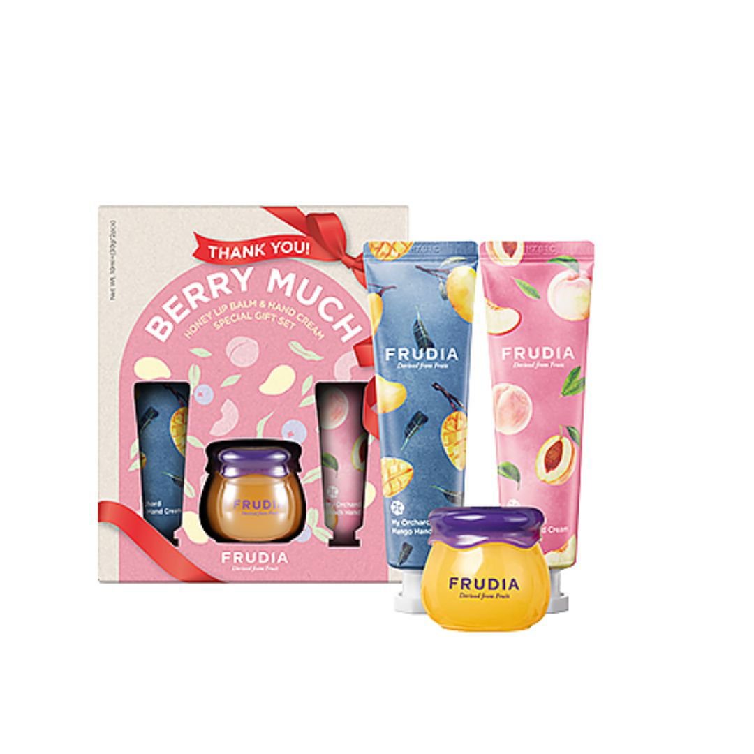 (Damaged Box) FRUDIA Honey Lip Balm & Hand Cream Gift Set – Kbeauty Factory